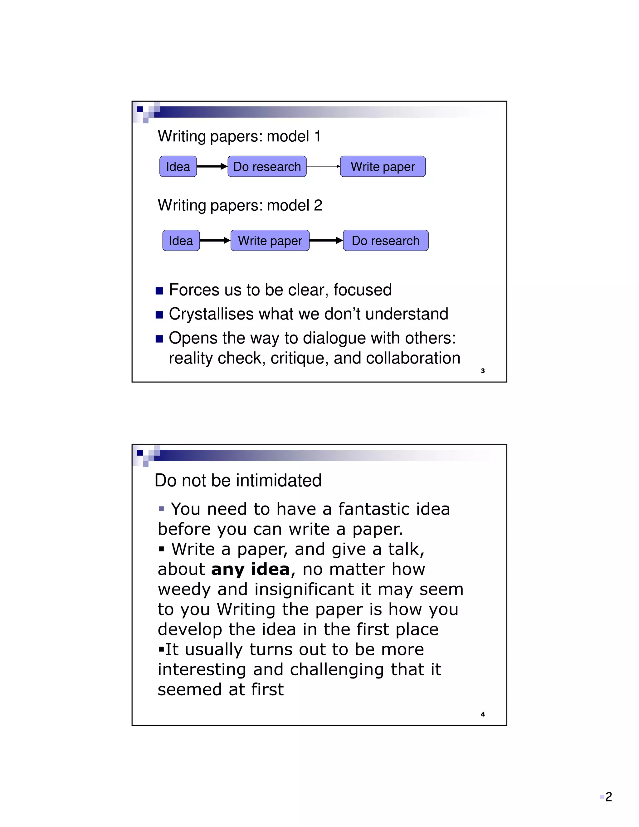 Lecture11 (cs212)(how towriteareserchpaper) | PDF