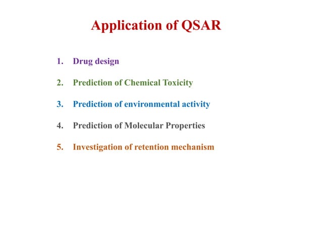 Lecture 11 developing qsar, evaluation of qsar model and virtual ...