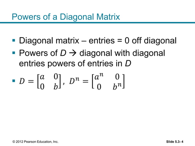 Lecture 11 diagonalization & complex eigenvalues - 5-3 & 5-5 | PPTX | Physics | Science