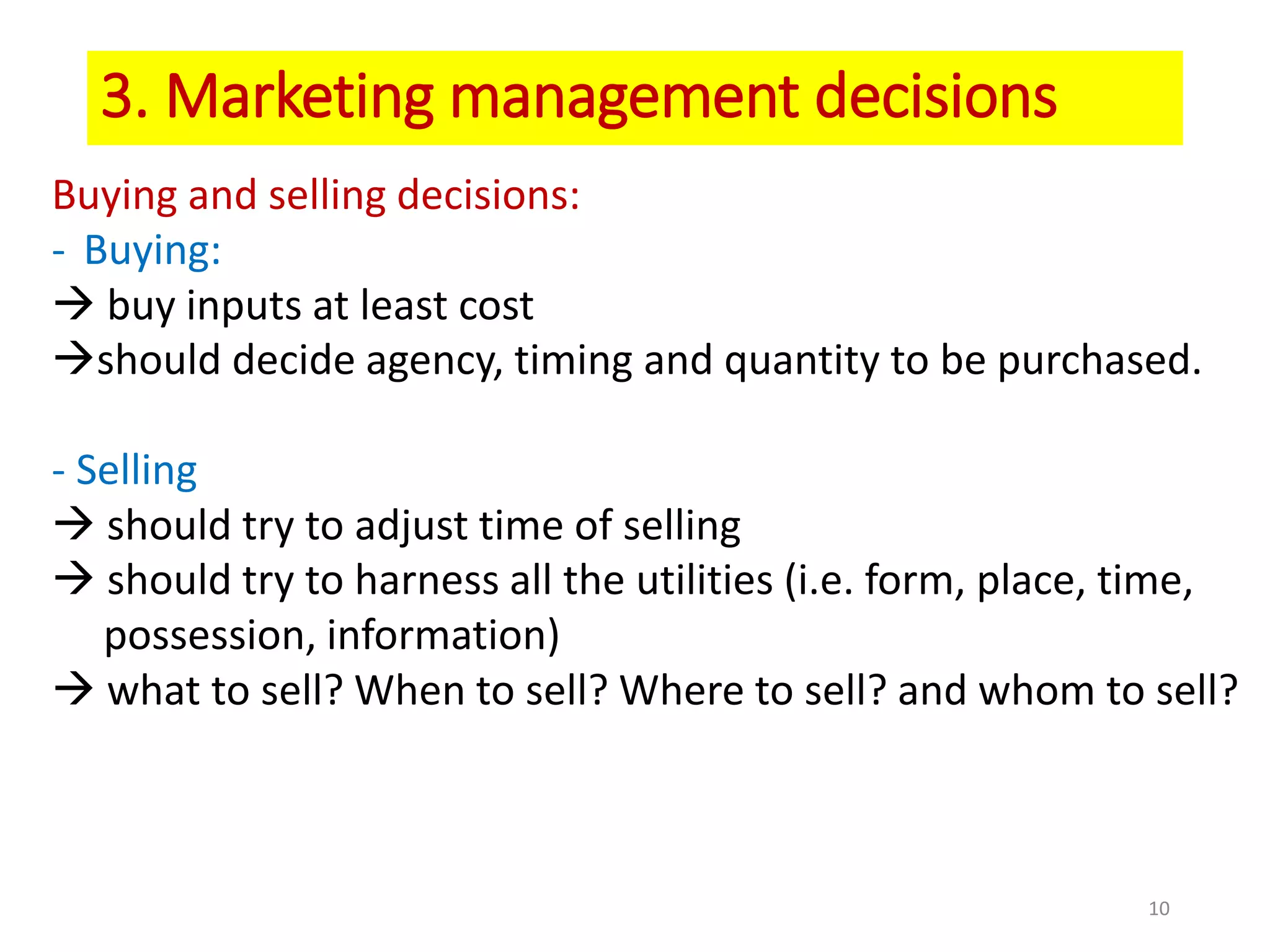 Lecture 11 Farm Management Decisions | PPT