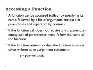 Lecture 11 - Functions | PPT