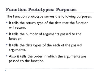 Lecture 11 - Functions | PPT