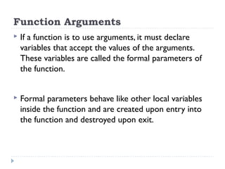 Lecture 11 - Functions | PPT
