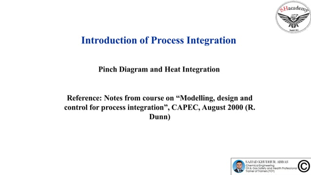 Episode 59 : Introduction of Process Integration | PPT