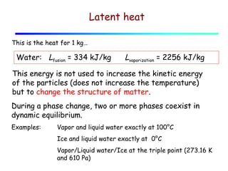 Lecture 11 heat and phase changes | PPT | Free Download