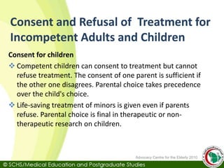 Lecture 11 informed consent to treatment | PPTX