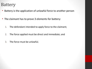 Lecture 11 law of tort | PPT