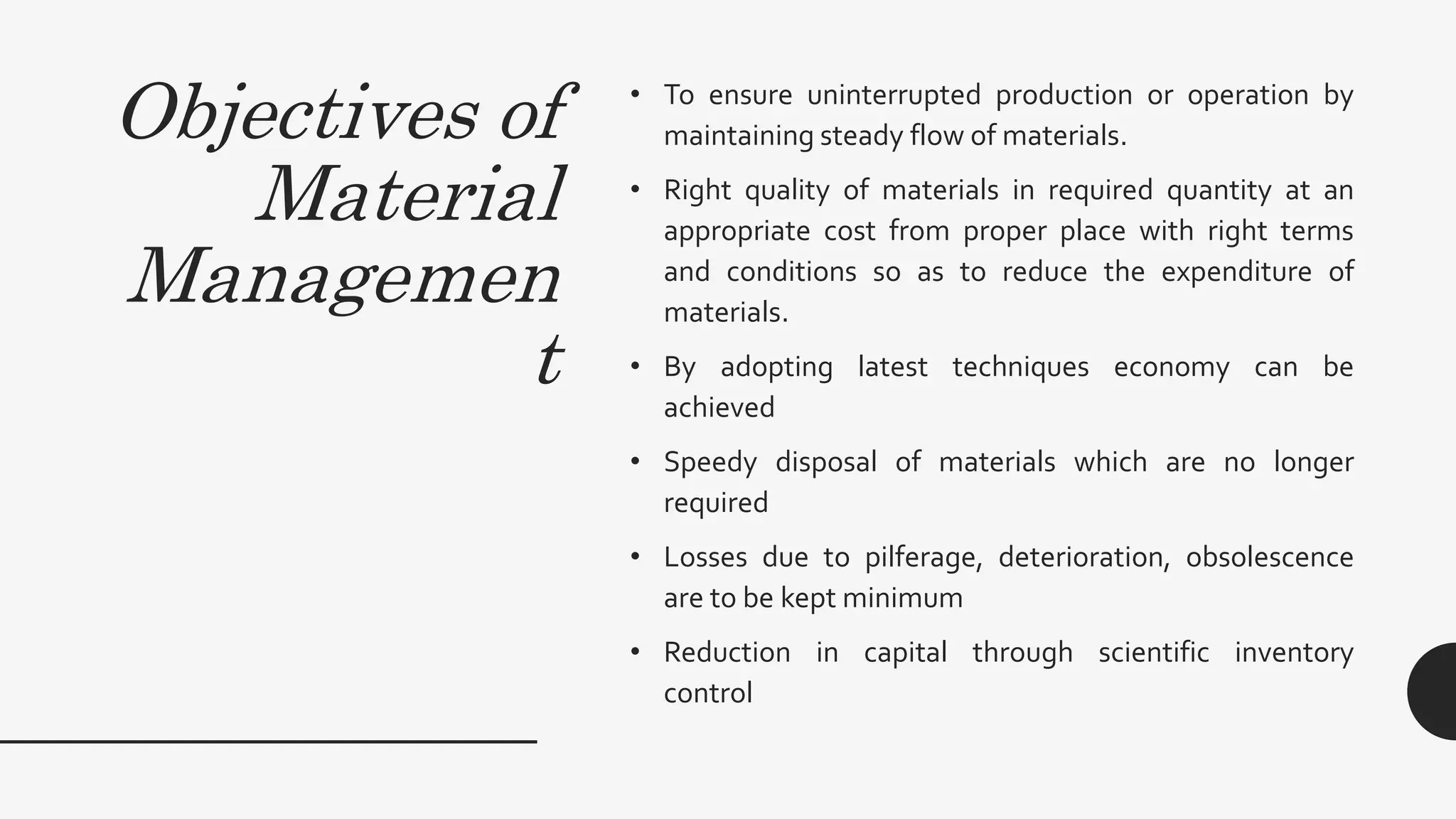 Lecture 11 material management | PPT