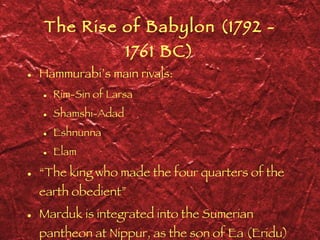 Lecture 11 old babylonian period (b) | PPT
