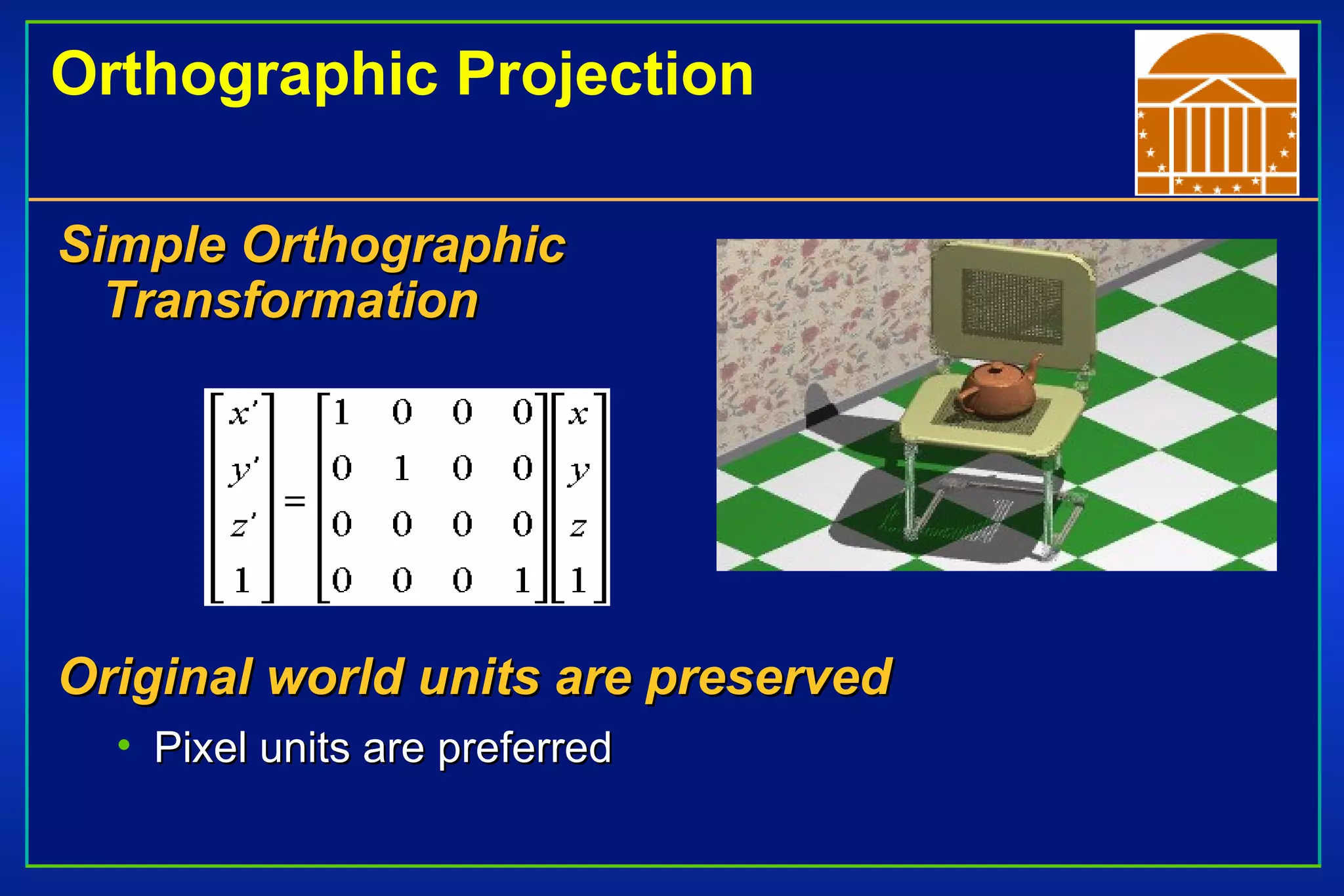 Lecture 11 Perspective Projection | PPT