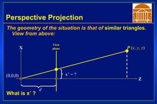 Lecture 11 Perspective Projection | PPT