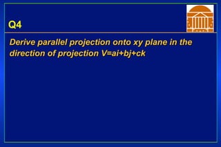 Lecture 11 Perspective Projection | PPT