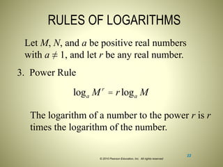 Lecture 11 sections 4.3-4.4 logarithmic functions | PPTX