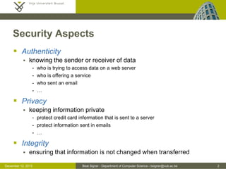 Security, Privacy and Trust - Lecture 11 - Web Information Systems ...