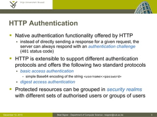 Security, Privacy and Trust - Lecture 11 - Web Information Systems (4011474FNR) | PDF | Internet ...