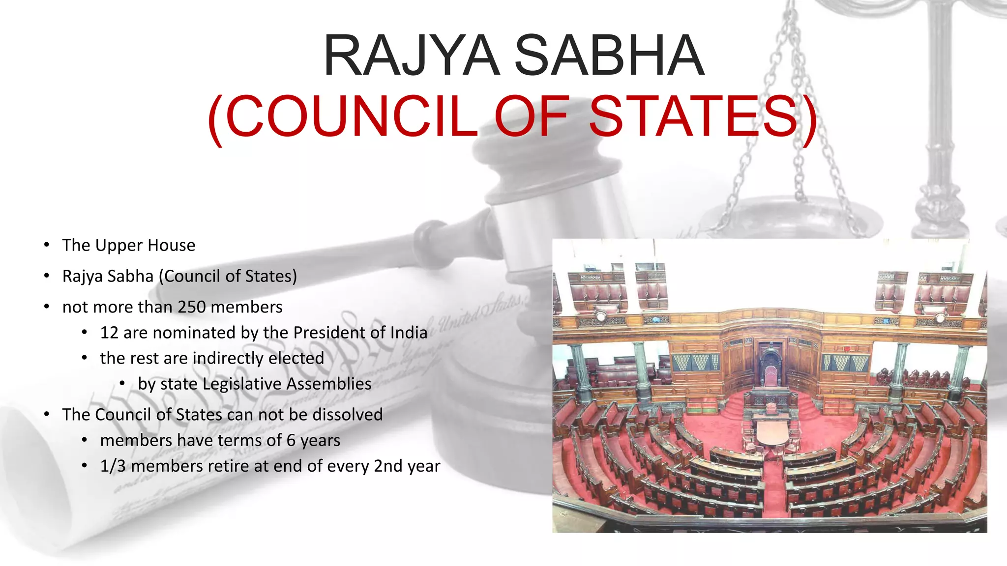 Lecture 11 union legislative- lok sabha & rajya sabha | PDF