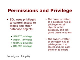 Views and security | PPT