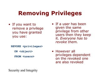 Views and security | PPT