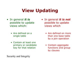 Views and security | PPT