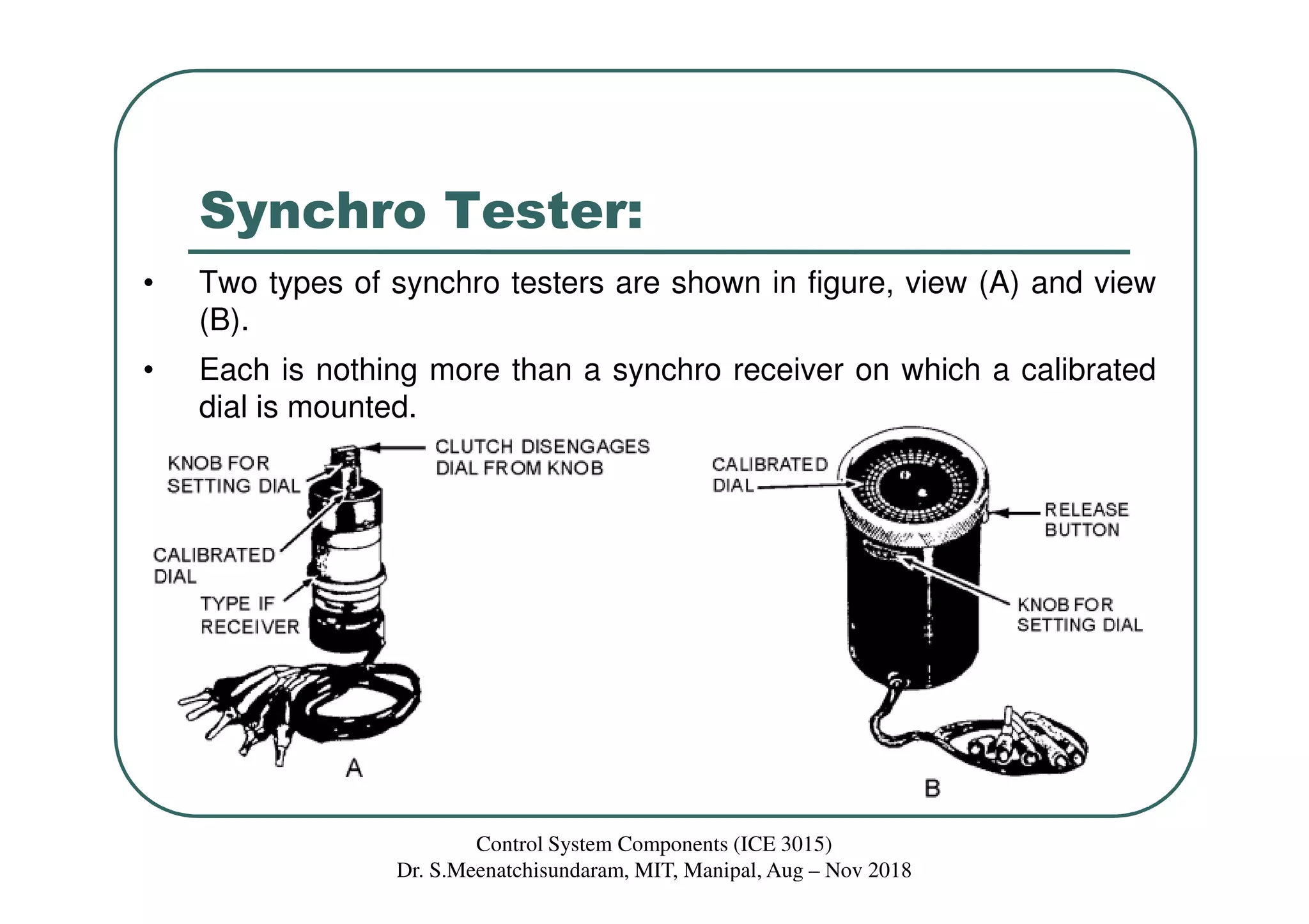 Lecture 11 zeroing synchros | PDF