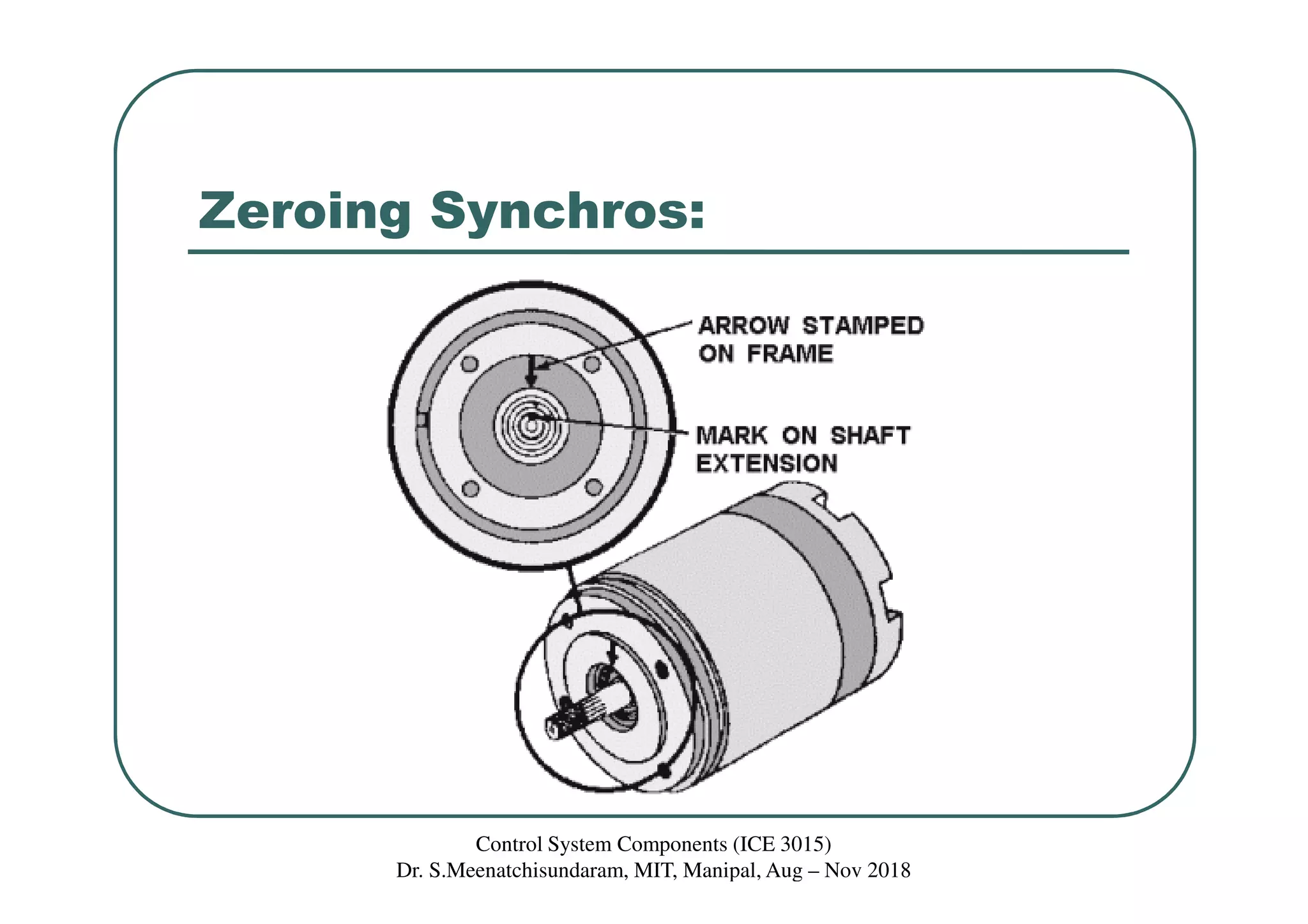 Lecture 11 zeroing synchros | PDF