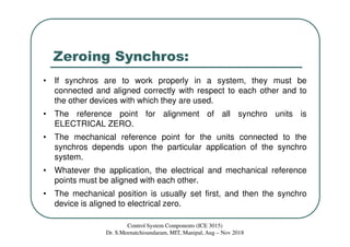 Lecture 11 zeroing synchros | PDF