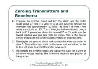 Lecture 11 zeroing synchros | PDF