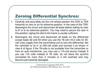 Lecture 11 zeroing synchros | PDF