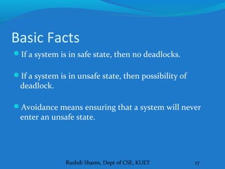 Lecture 11,12 and 13 deadlocks | PPT | Operating Systems | Computer ...