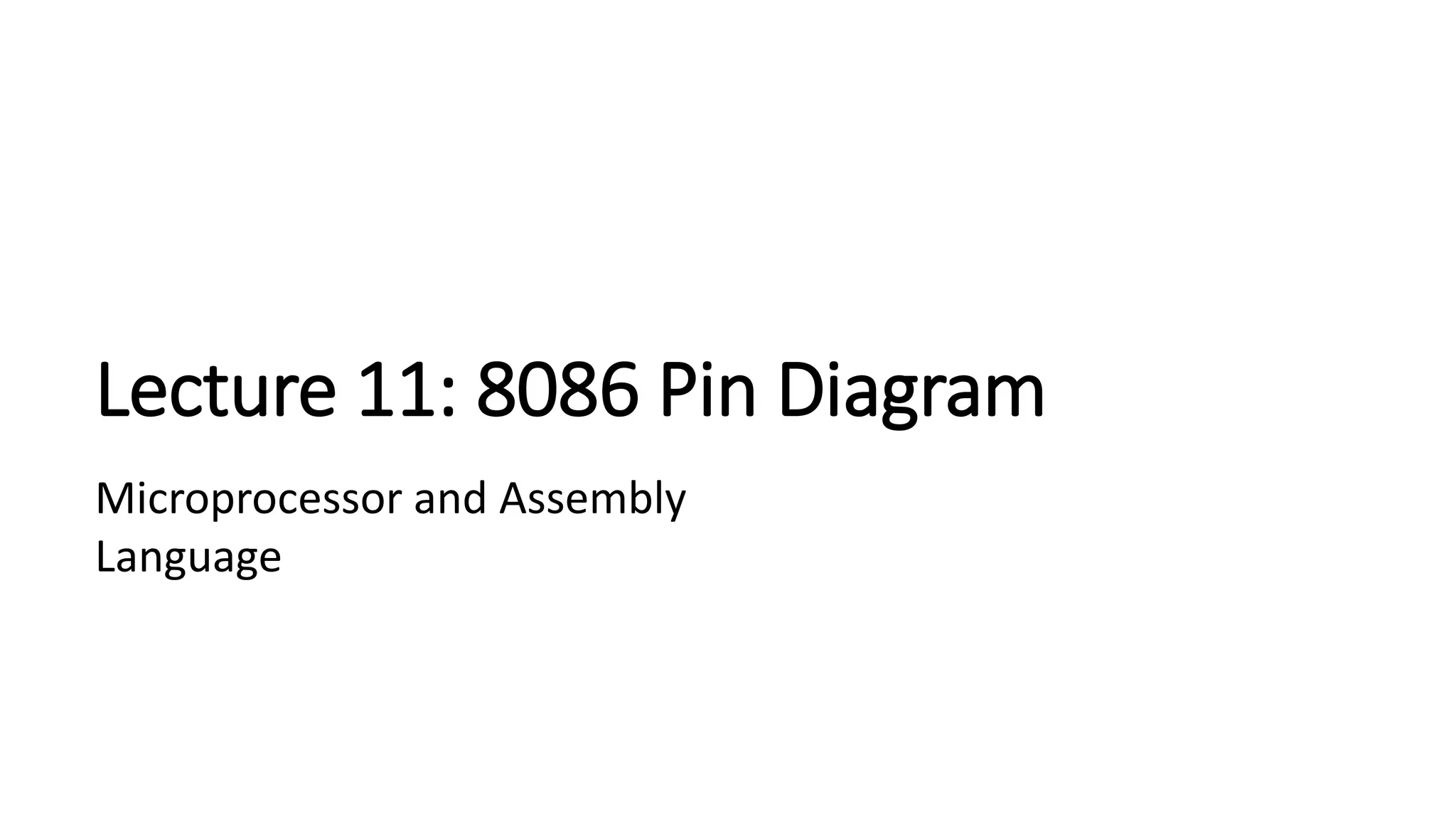 Lecture 11 8086 Pin Diagram.pptx