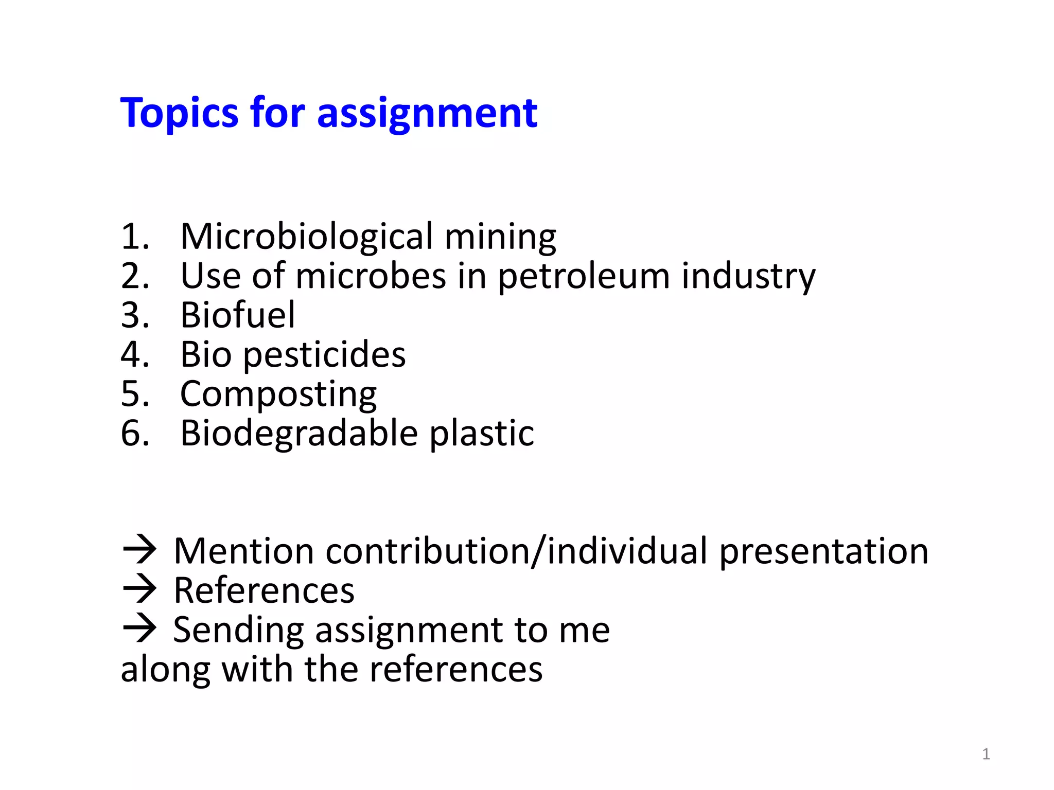 Lecture 11 and 12 microbial_sem_6 (1) | PPT