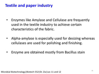 Lecture 11 and 12 microbial_sem_6 (1) | PPT