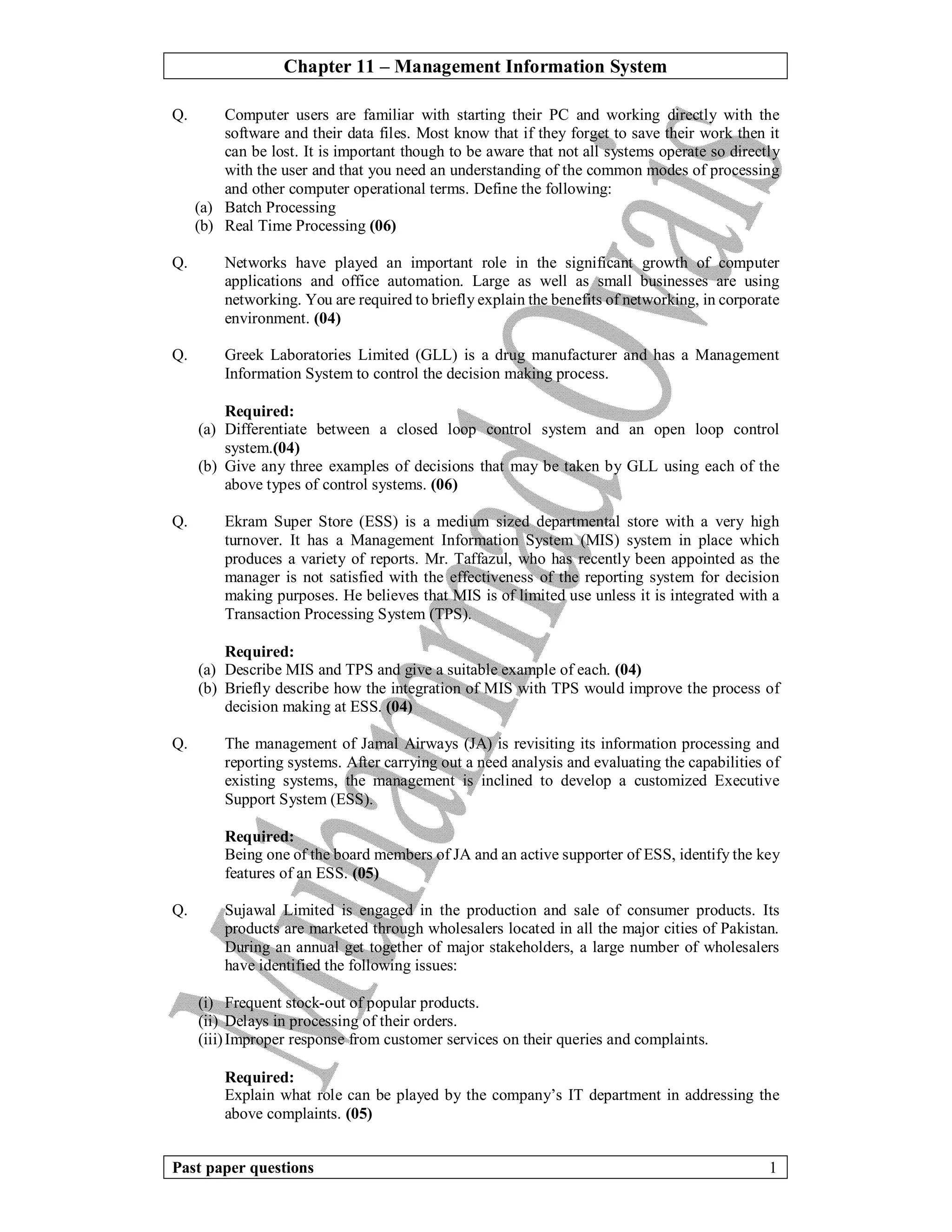 Lecture 11 bmbs management information system qs | PDF