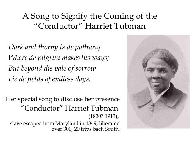 Underground Railroad Harriet Tubman Song