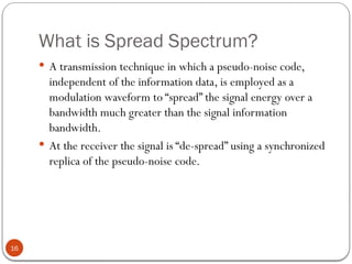 Lecture 11 Codes comparison Spread Spectrum 19th January.pptx