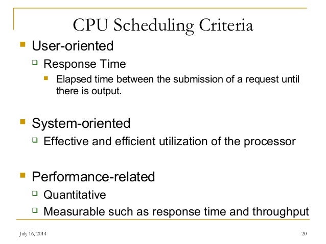 cpu scheduling OS