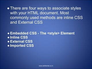 Lecture 11 css_inculsion | PPT