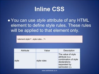 Lecture 11 css_inculsion | PPT