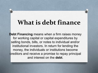 Lecture 11 debt finace m&dm df islamic modes of financing | PPTX ...