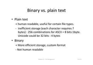 Lecture 11 file management | PPT