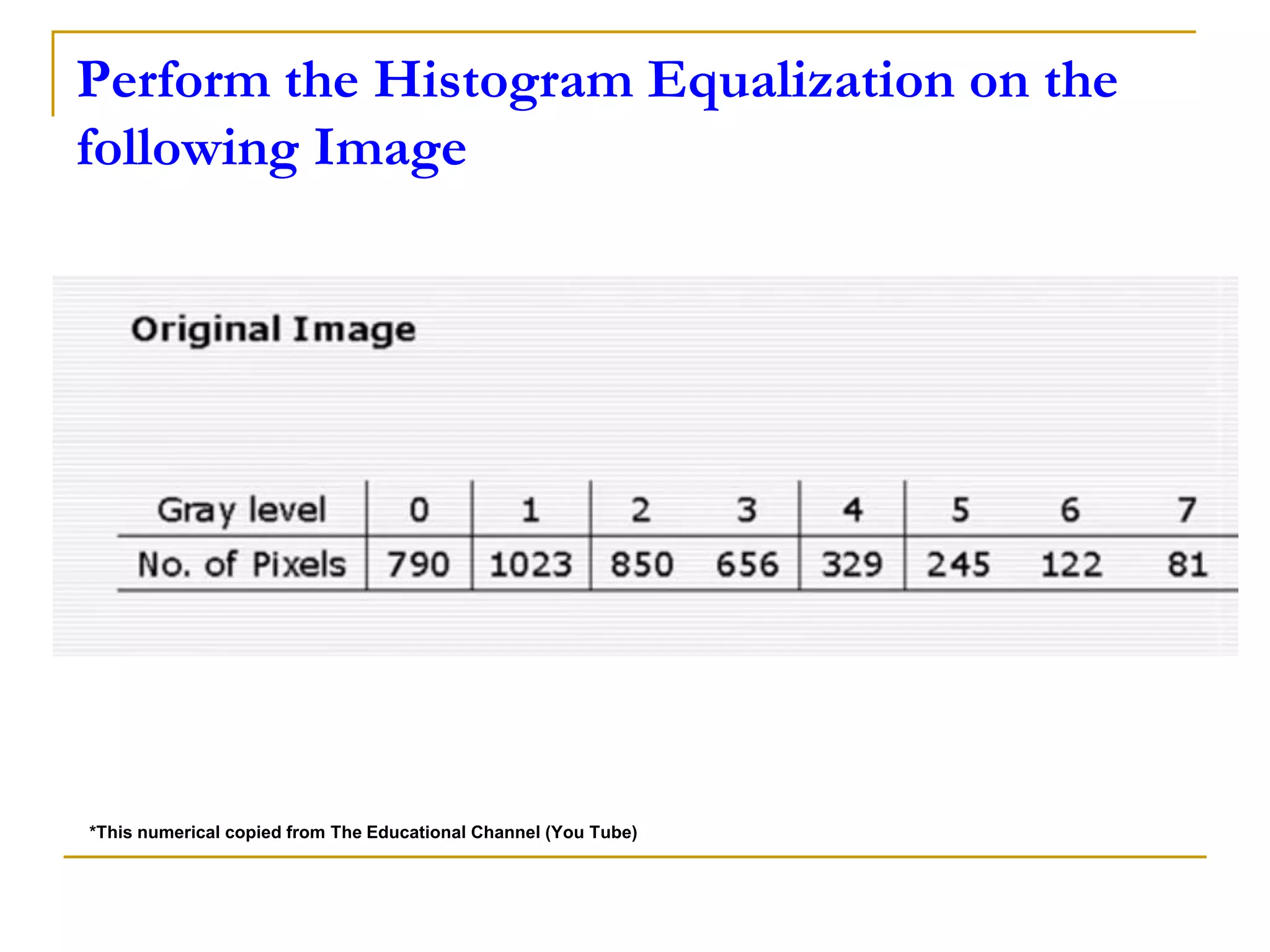 Histogram Equalization | PPTX