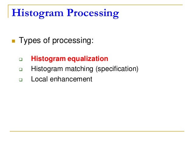 Histogram Equalization