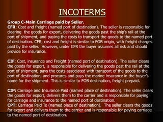 Lecture 11 incoterms | PDF