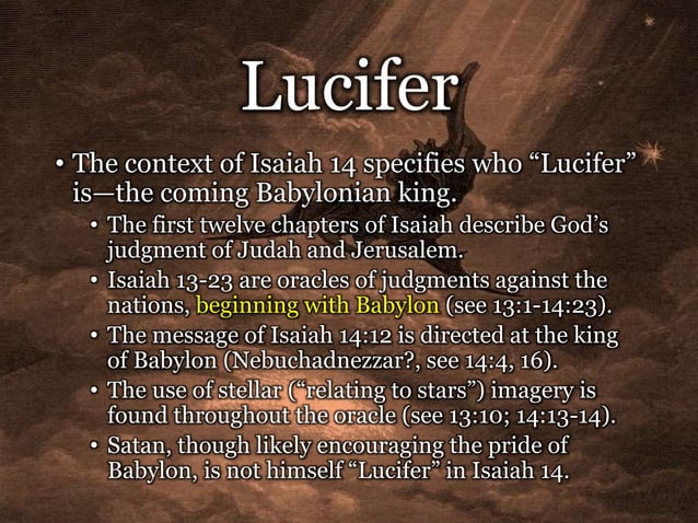 Lecture 11; Isaiah 14 | PPTX | Christianity | Religion & Spirituality