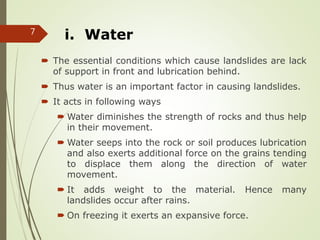 Lecture 11 landslides | PPTX