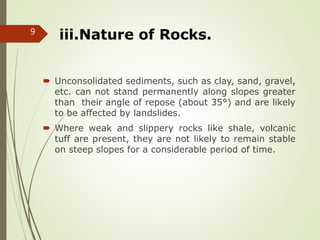 Lecture 11 landslides | PPTX