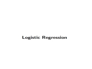 Lecture11 logistic regression | PDF