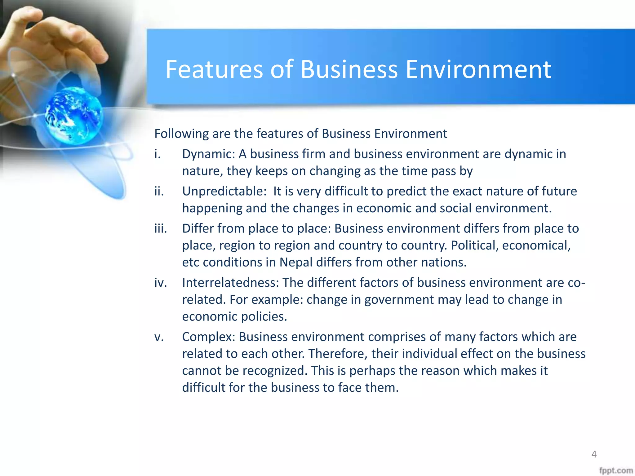 Business environment in nepal | PPTX