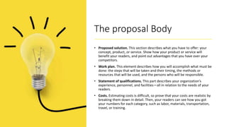 proposal of a report | PPT