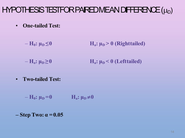Lecture 11 Paired t test.pptx | Educational Assessment | Education